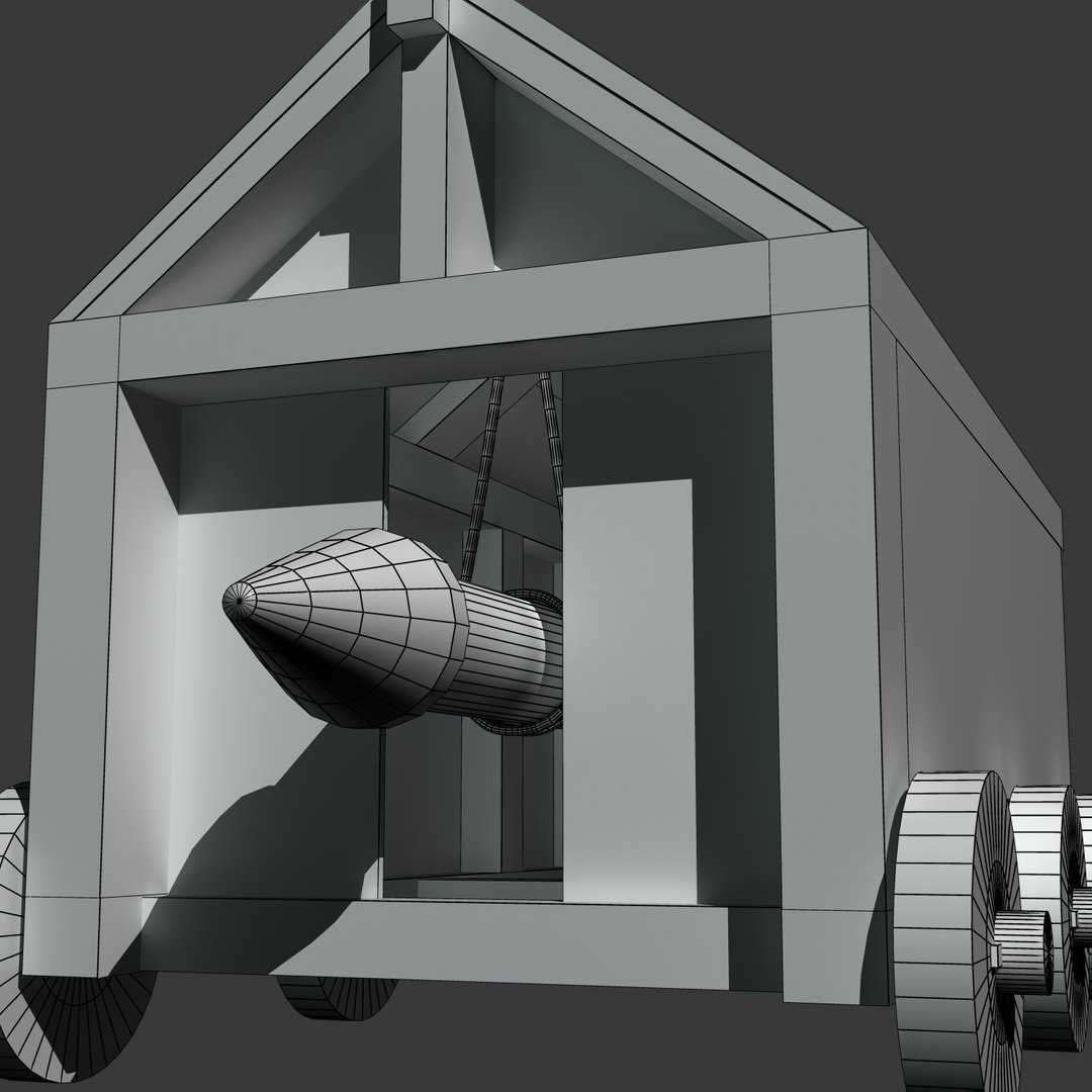 Medieval Ram Siege Weapons 3d Model