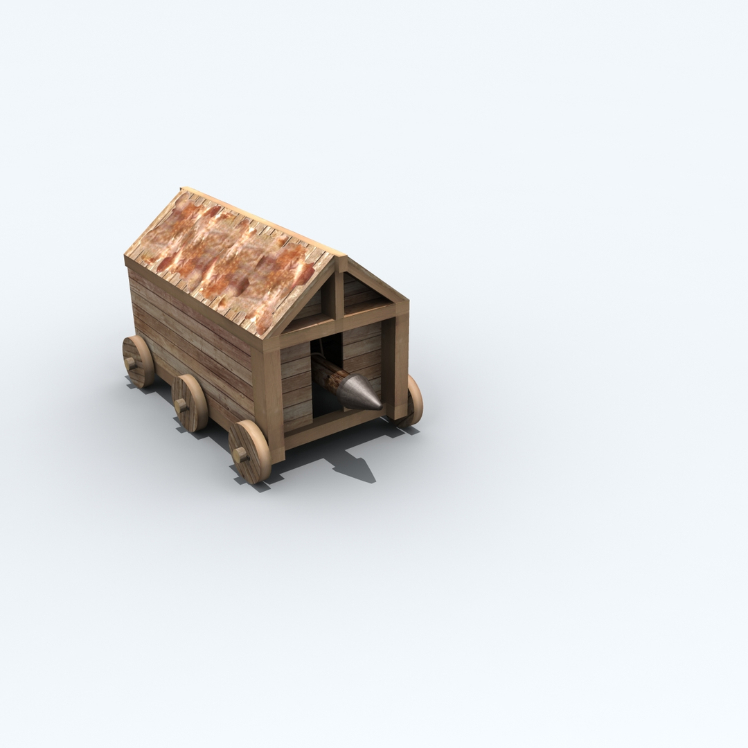 Medieval Ram Siege Weapons 3d Model