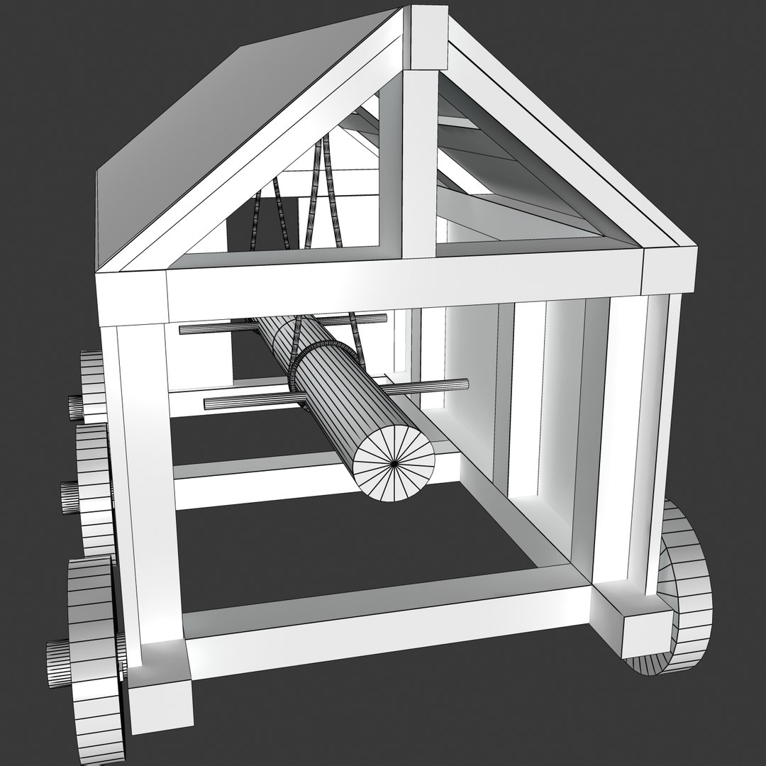 Medieval Ram Siege Weapons 3d Model