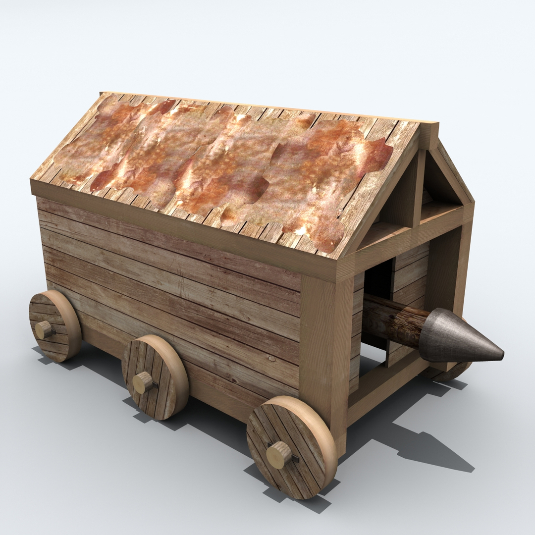 Medieval Ram Siege Weapons 3d Model