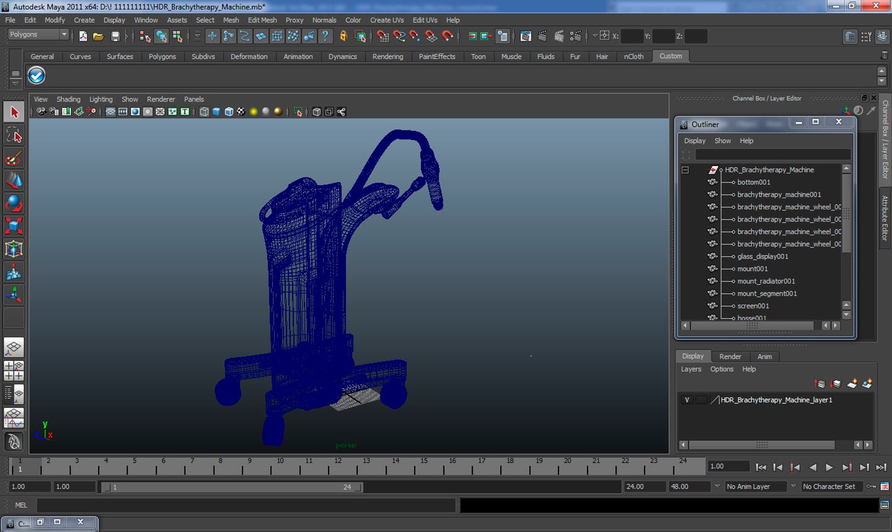 Hdr Brachytherapy Machine Therapy 3D Model - TurboSquid 1394248