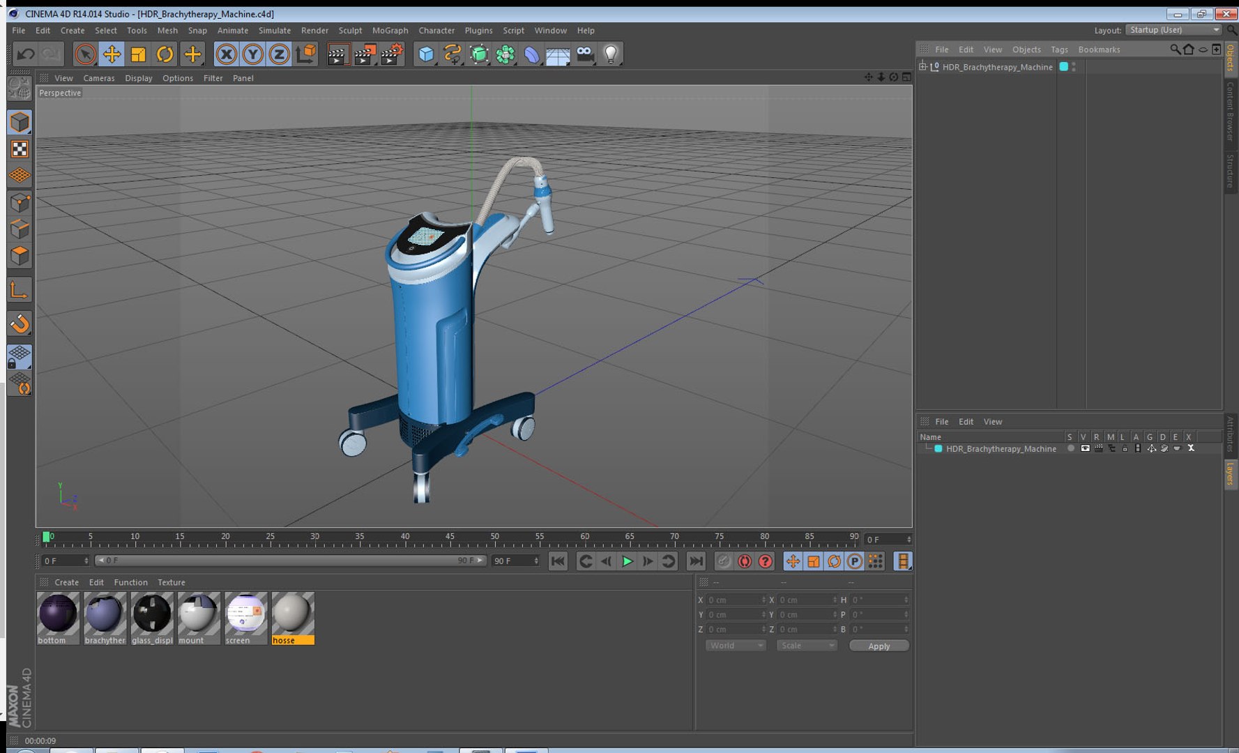 Hdr Brachytherapy Machine Therapy 3D Model - TurboSquid 1394248