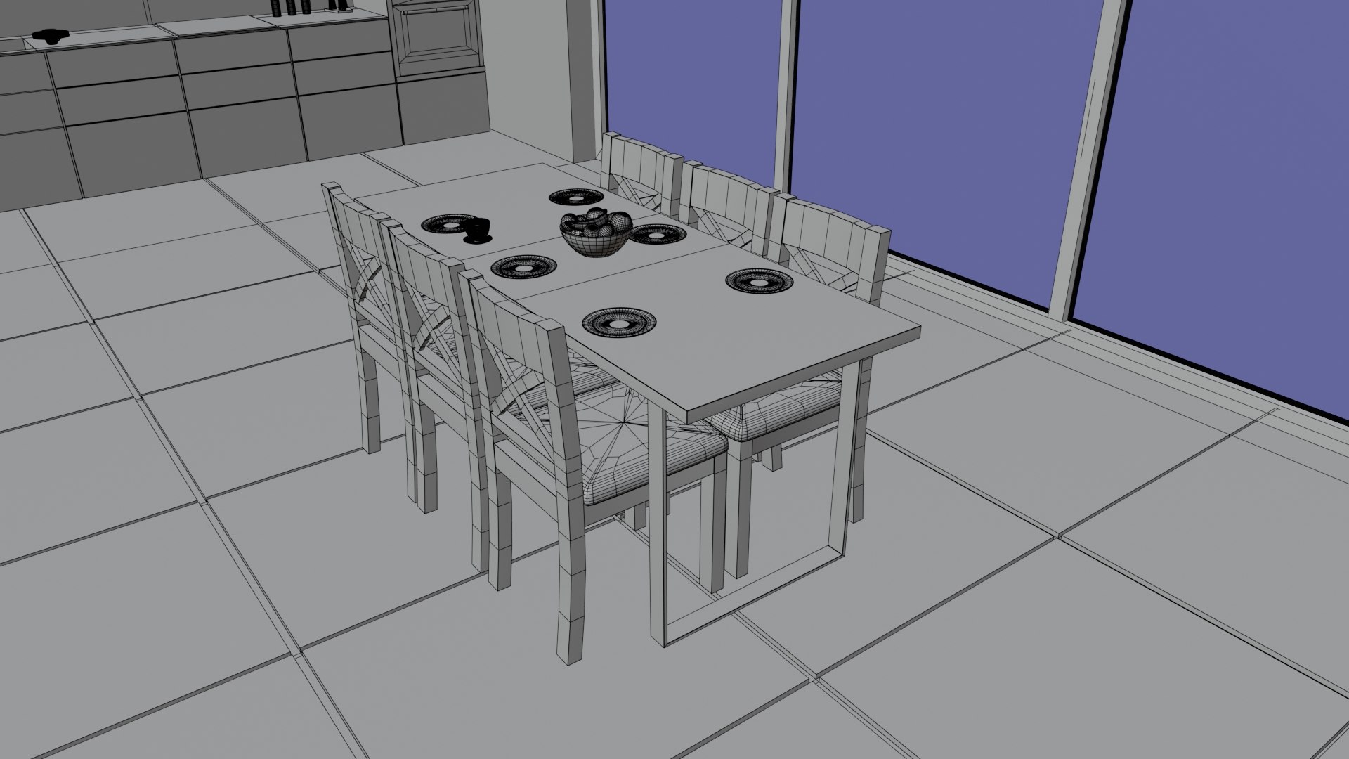 3D Living Room Plus Kitchen Interior Design By Nikdox - TurboSquid 2097881