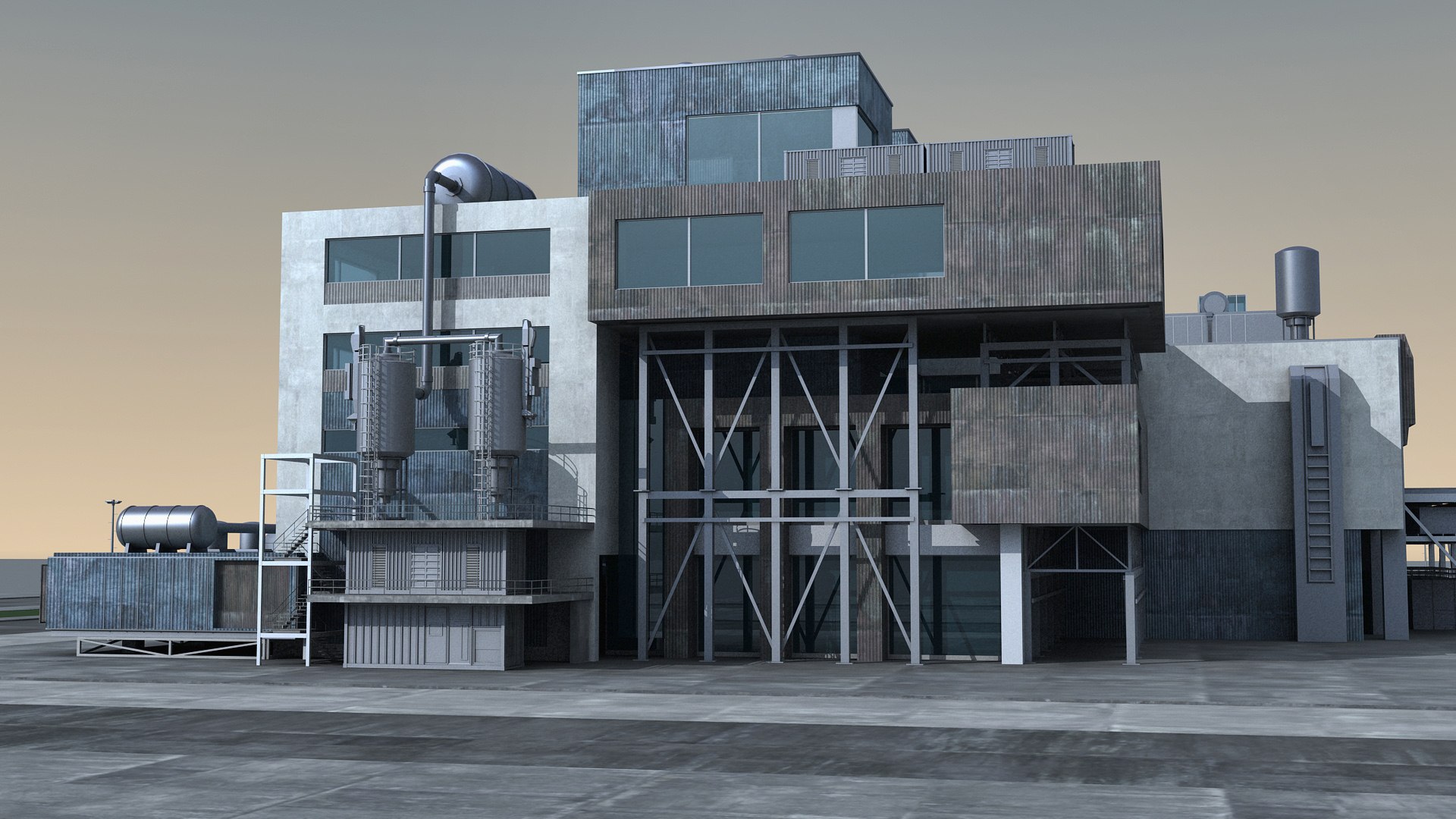 Industrial Scene 3D - TurboSquid 1689450