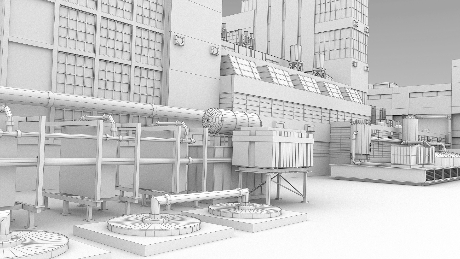Industrial scene 3D - TurboSquid 1689450