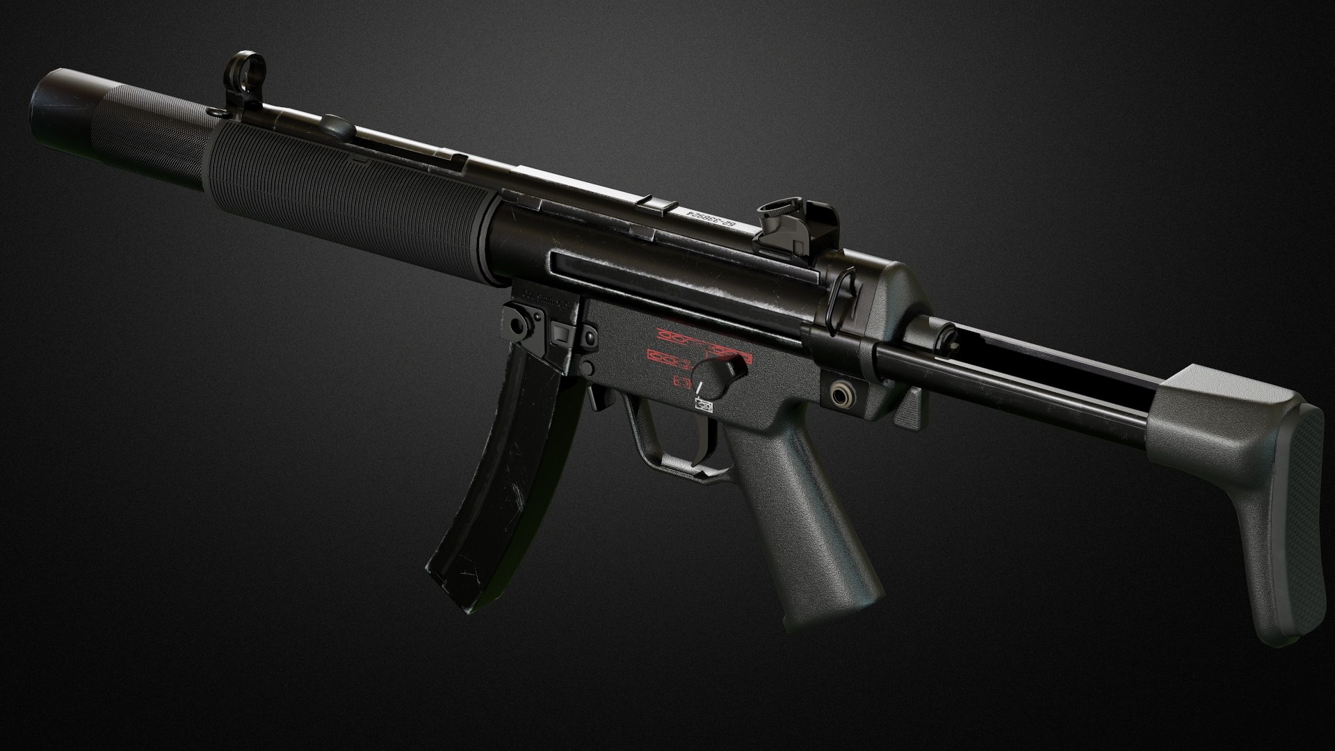 3D Model Sub Machine-gun - TurboSquid 1342043
