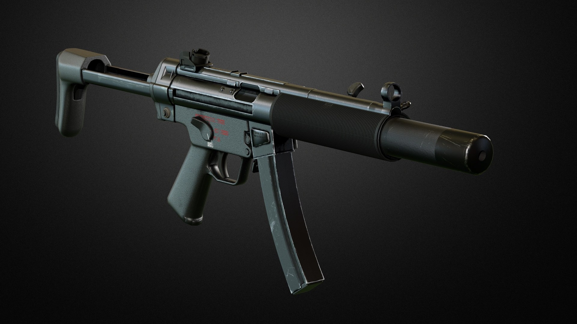 3D Model Sub Machine-gun - TurboSquid 1342043