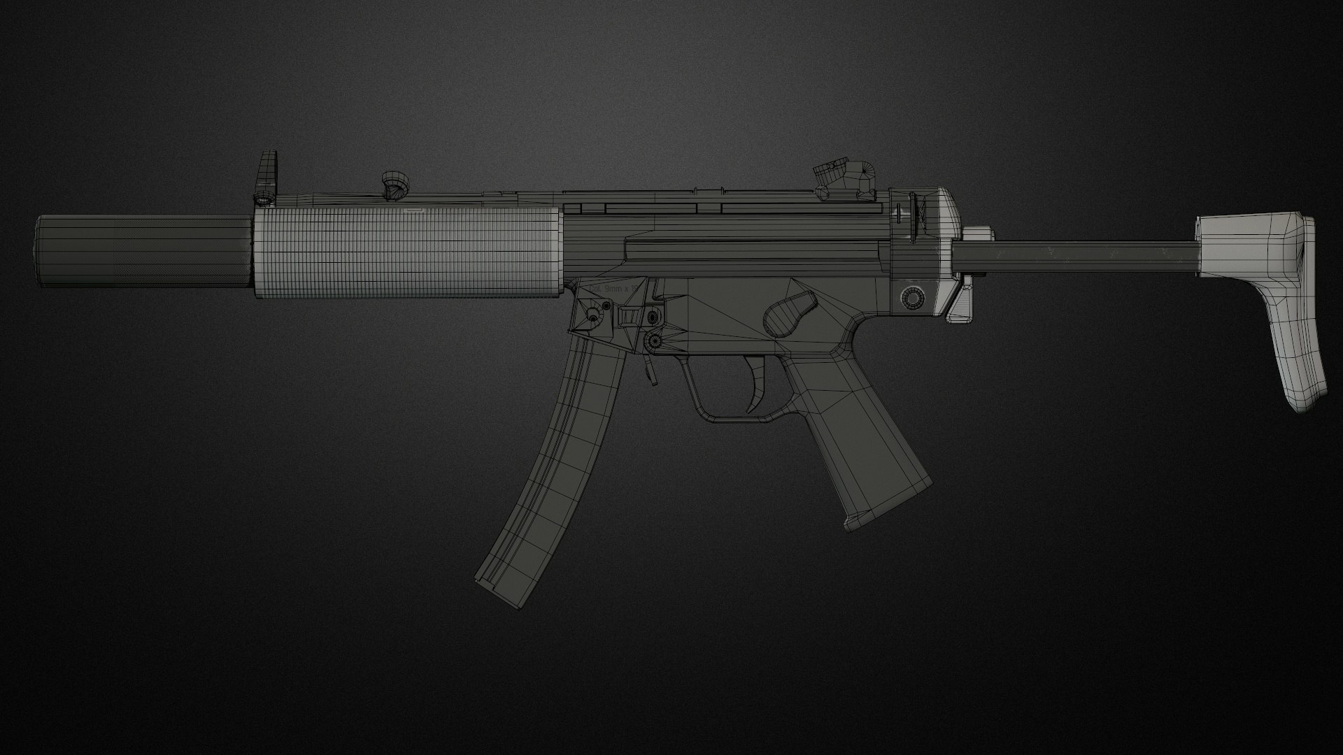 3D Model Sub Machine-gun - TurboSquid 1342043