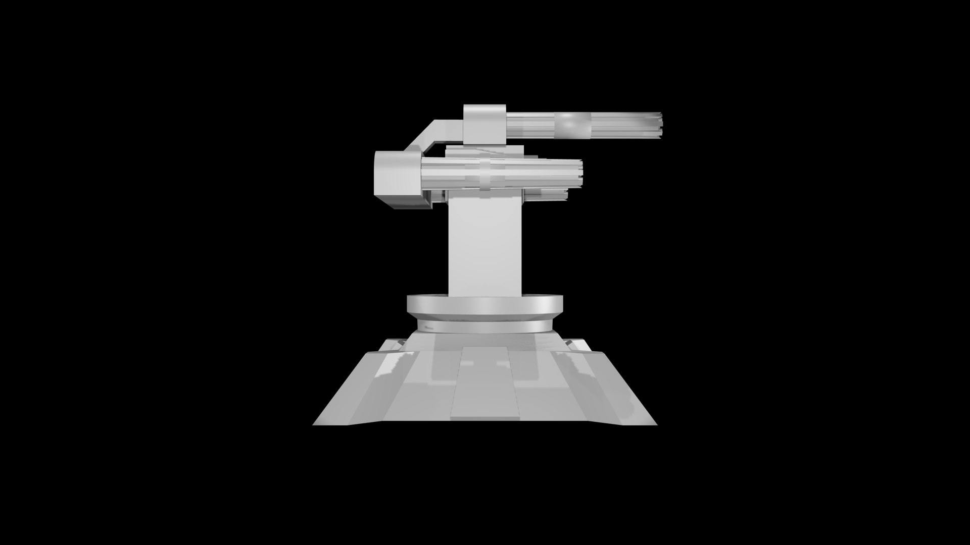 3d model anti-air turret