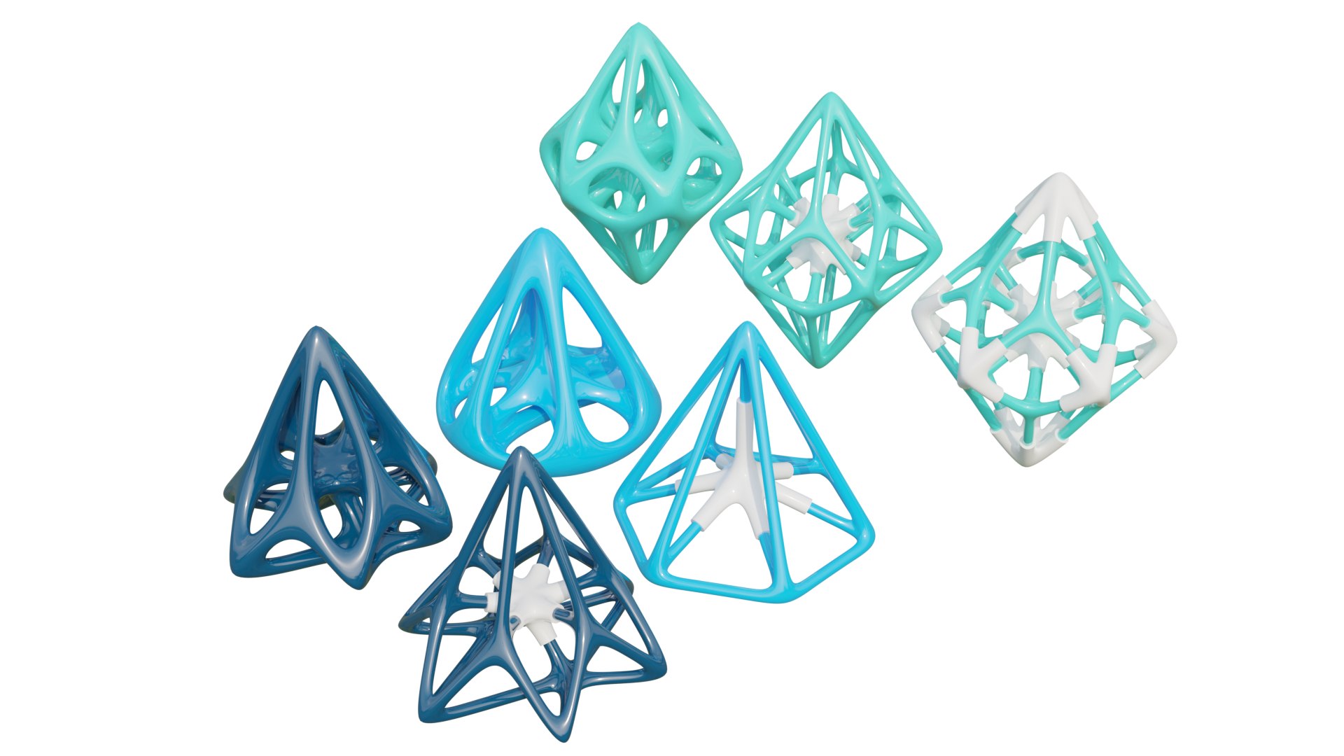 3D Sci-Fi Polyhedron Geometries Collection 03 - TurboSquid 2229618