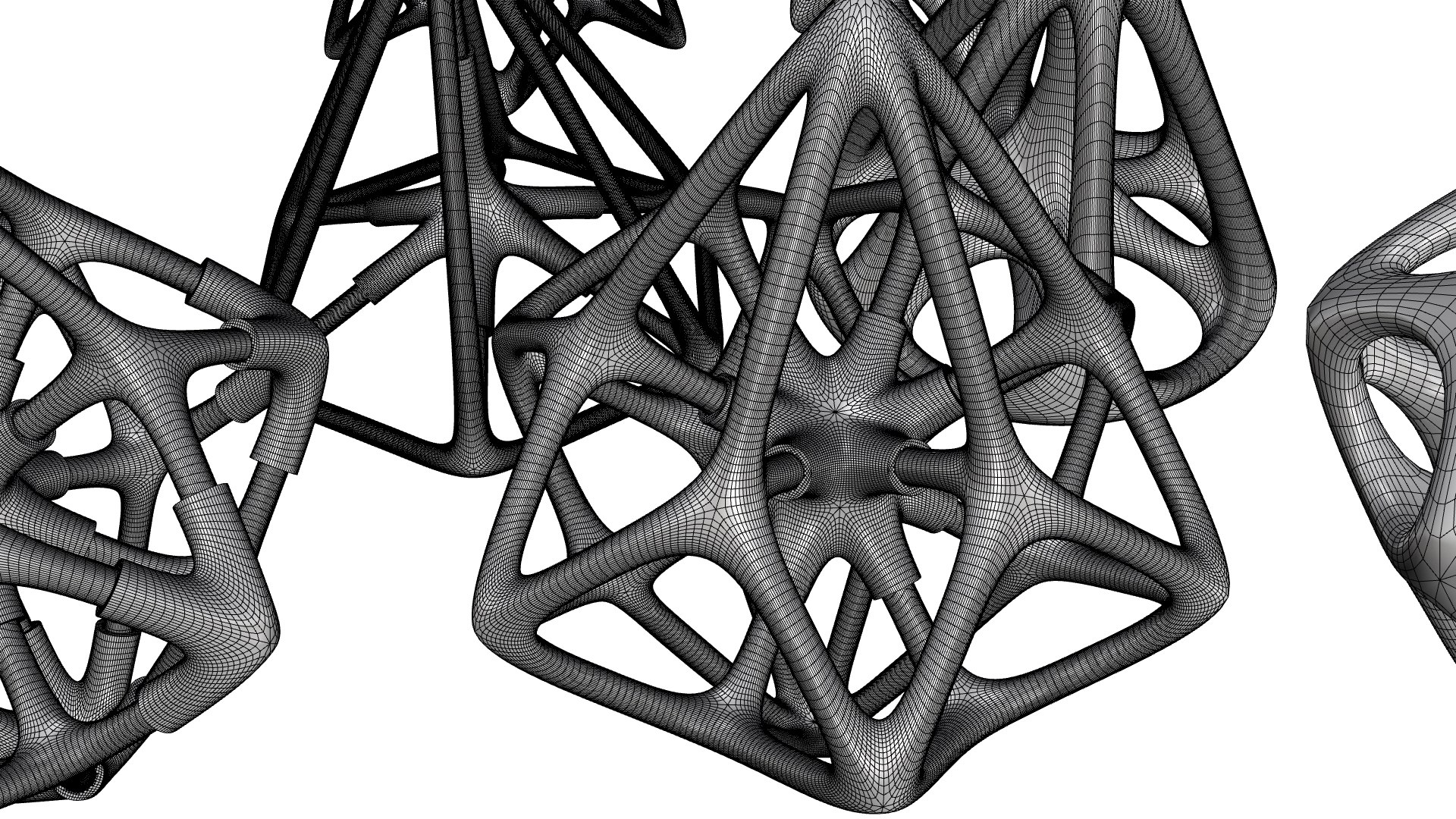 3D Sci-Fi Polyhedron Geometries Collection 03 - TurboSquid 2229618