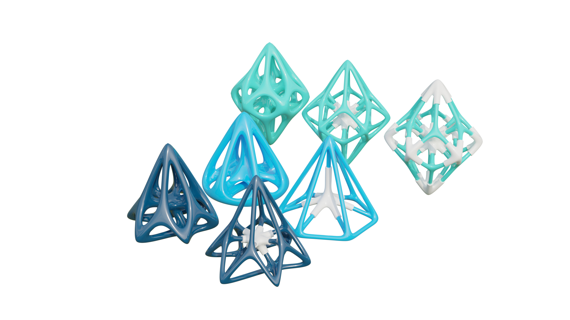 3D Sci-Fi Polyhedron Geometries Collection 03 - TurboSquid 2229618
