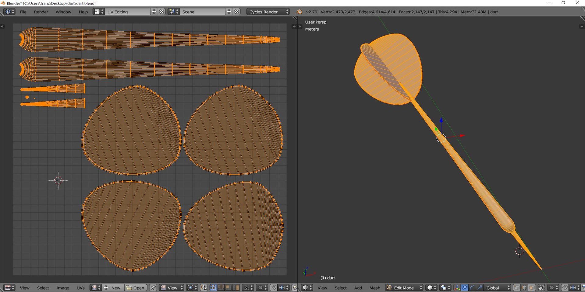 3d Model Dart