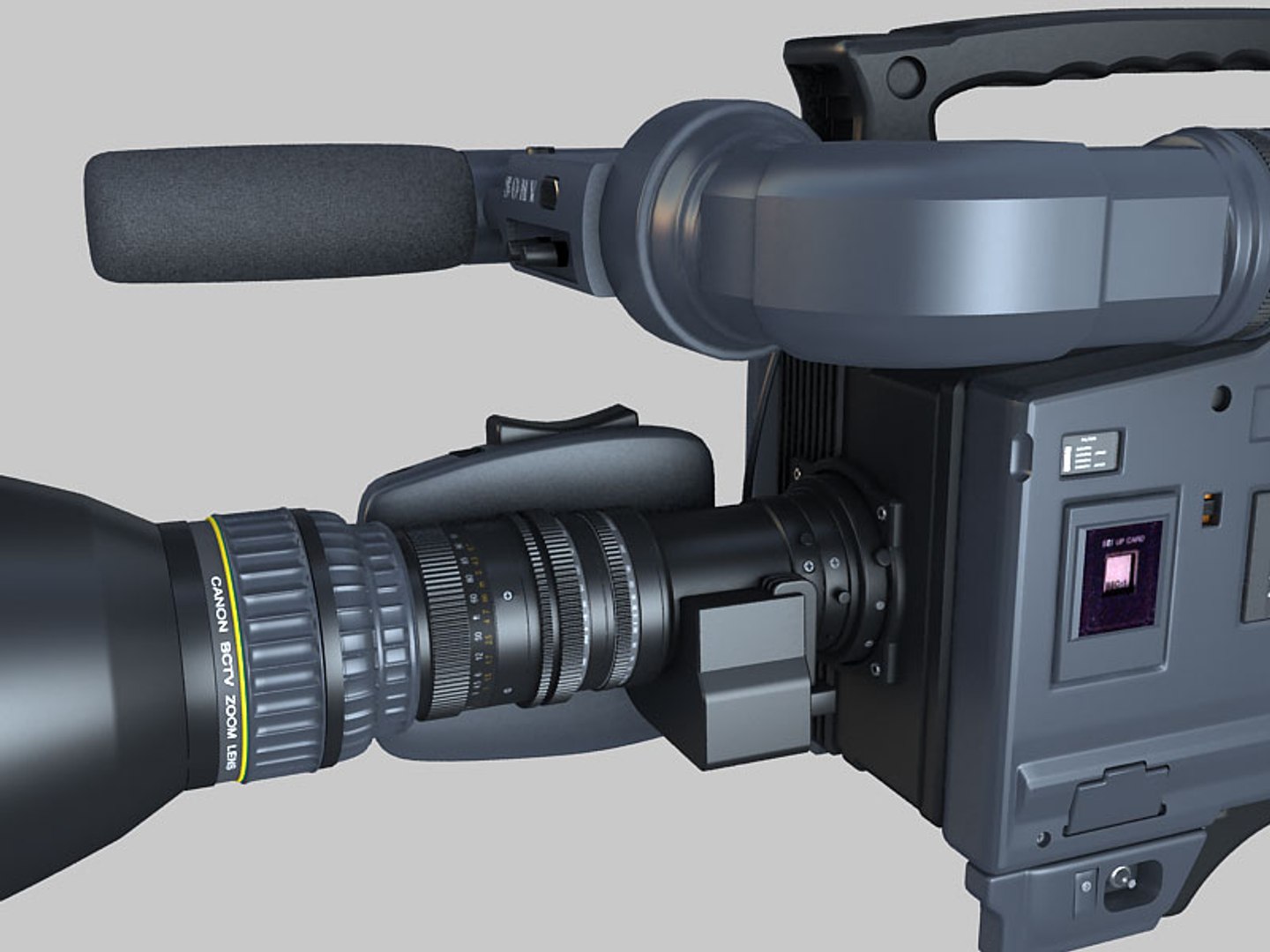 3d Sony Betacam Camera Model