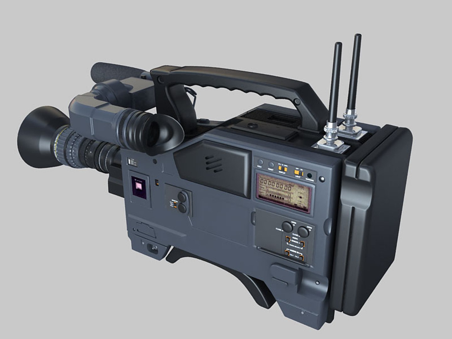 3d Sony Betacam Camera Model