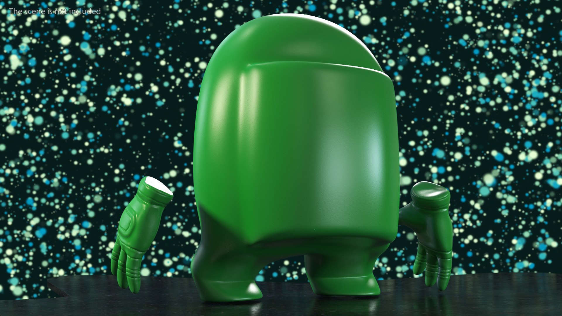 3D Sad Among Us Character Green - TurboSquid 2003860