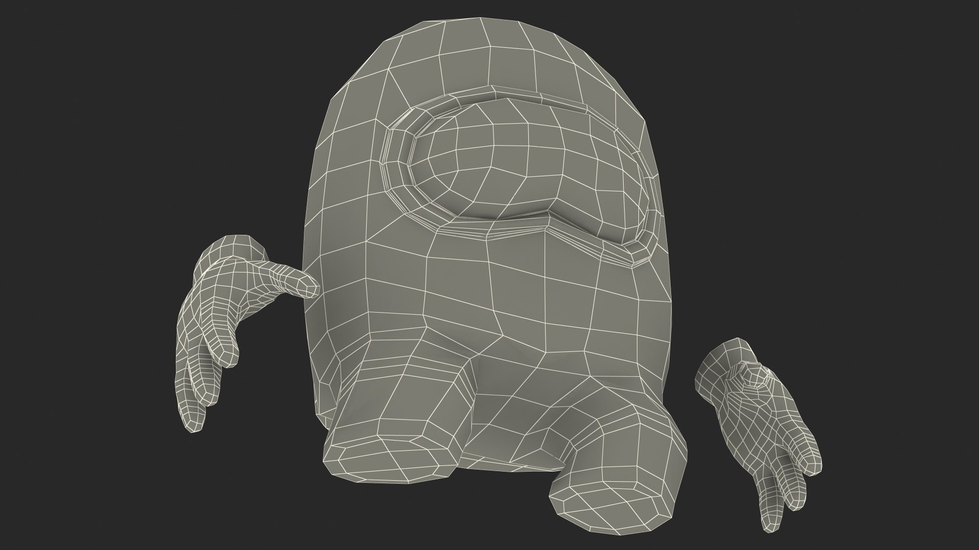 3D Sad Among Us Character Green - TurboSquid 2003860