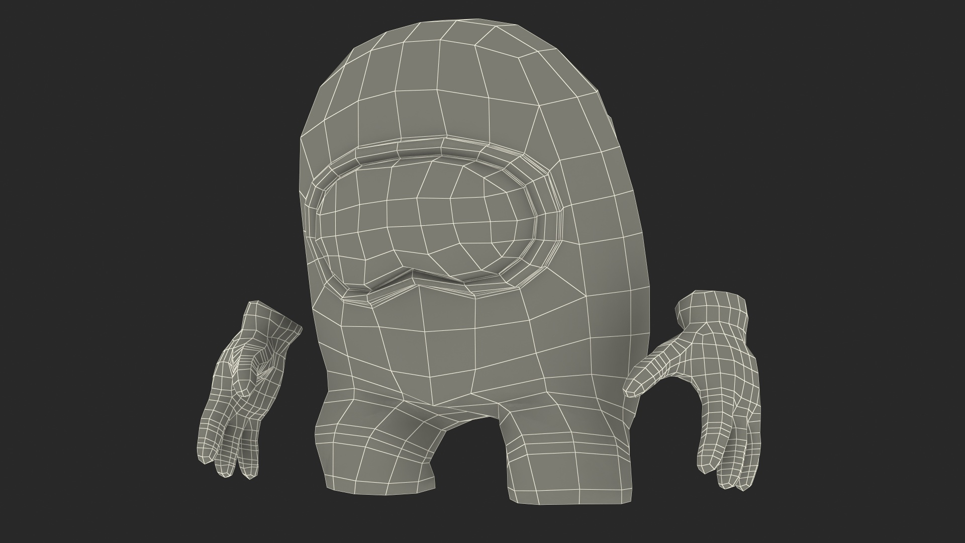 3D Sad Among Us Character Green - TurboSquid 2003860