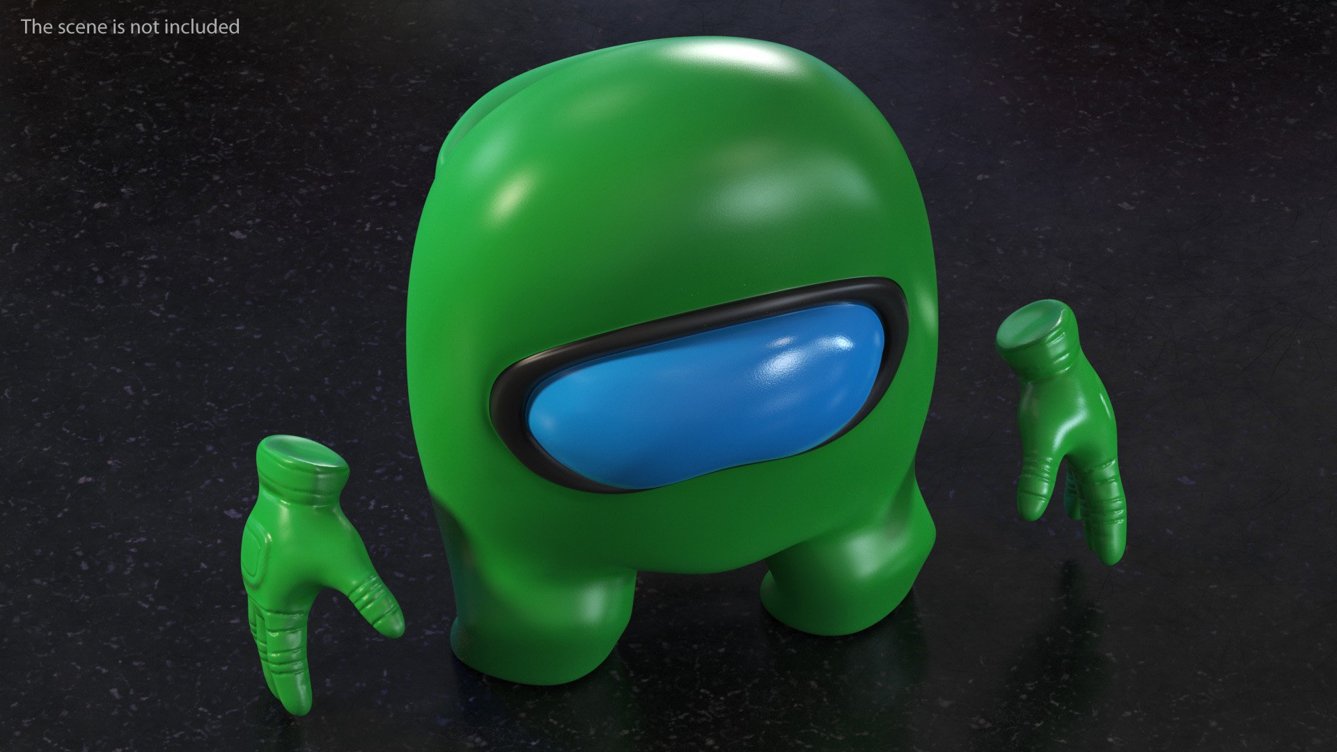 3D Sad Among Us Character Green - TurboSquid 2003860