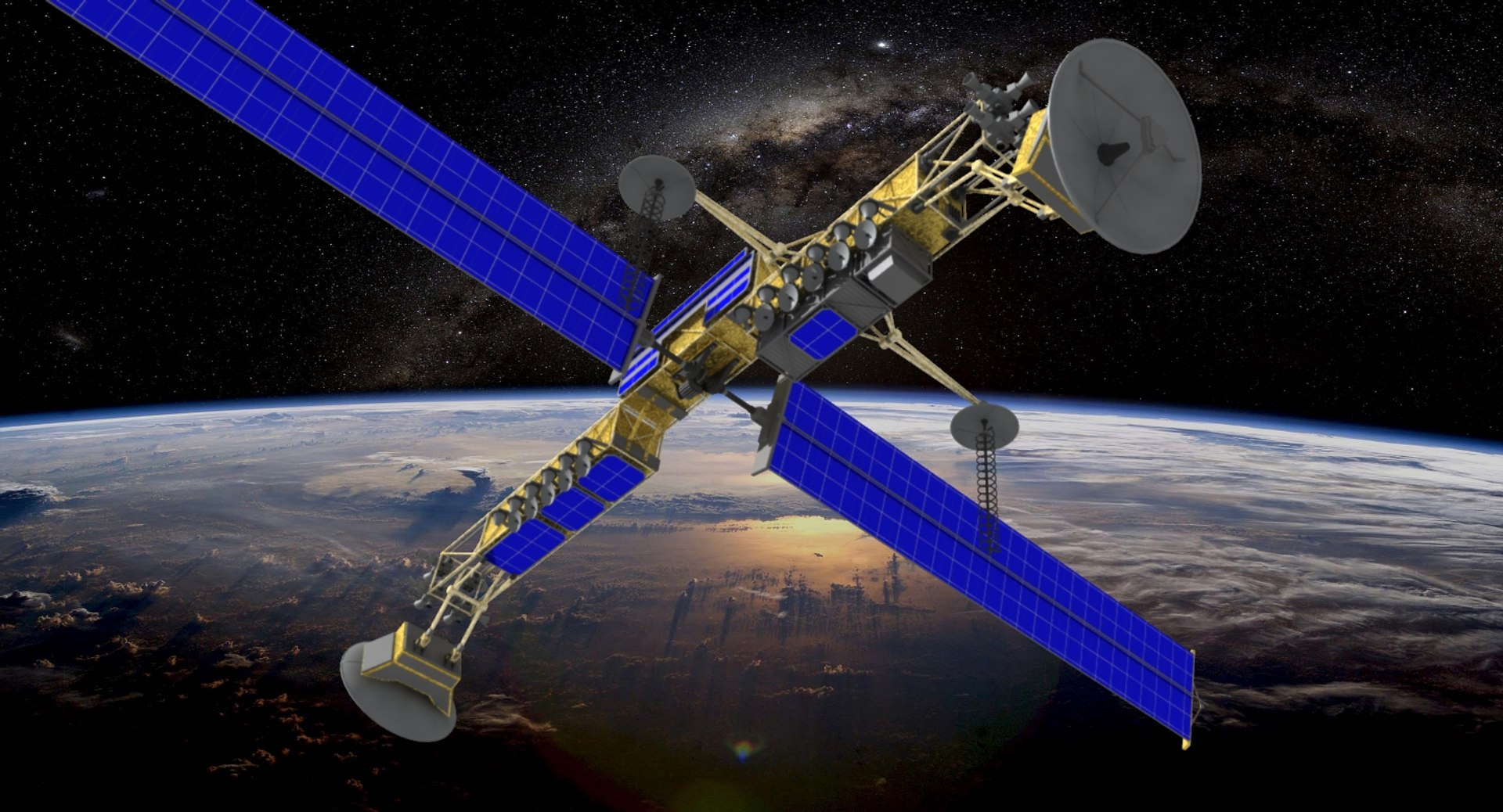 3d Military Satellite Milstar