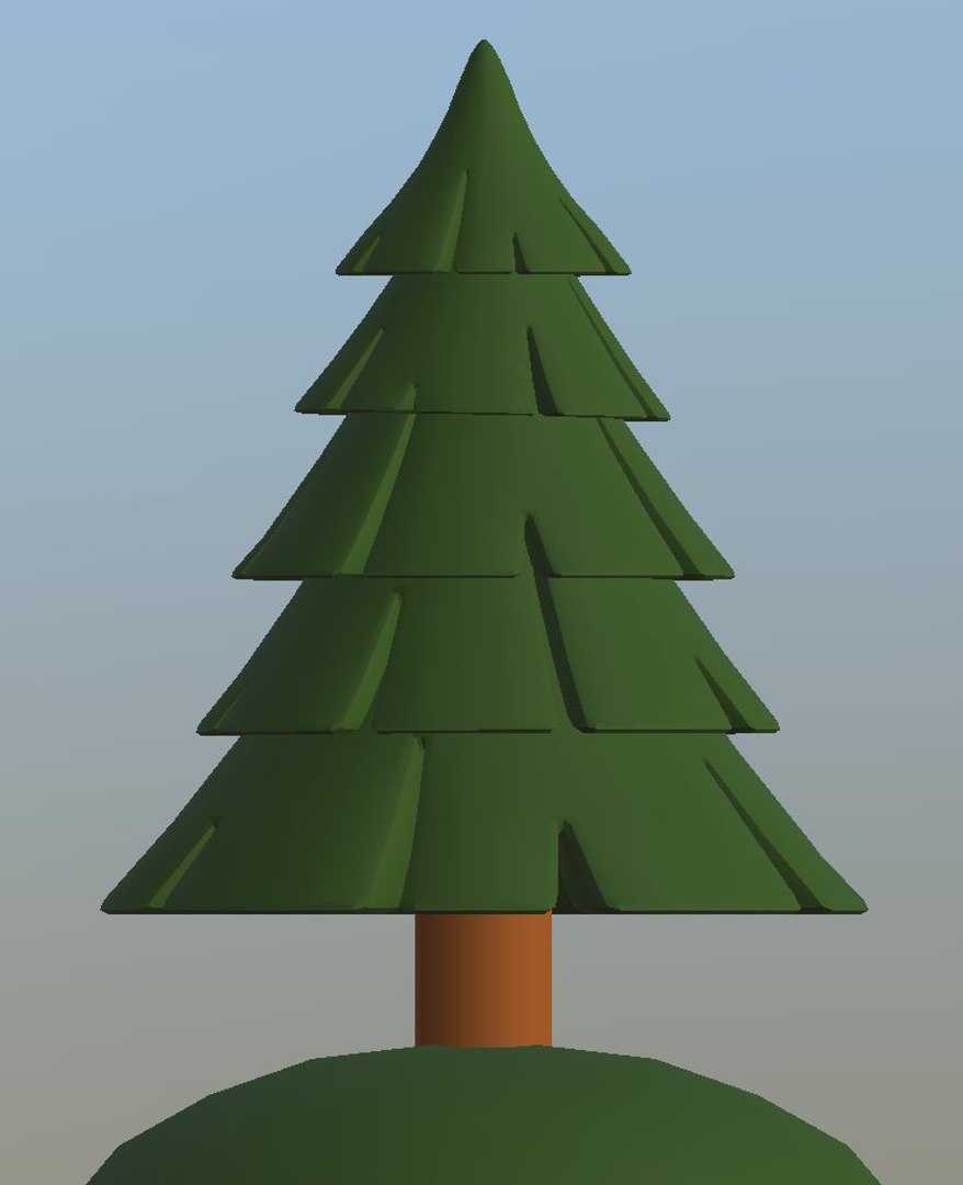 3D Cartoon Fir Trees Pack Model - TurboSquid 1455412