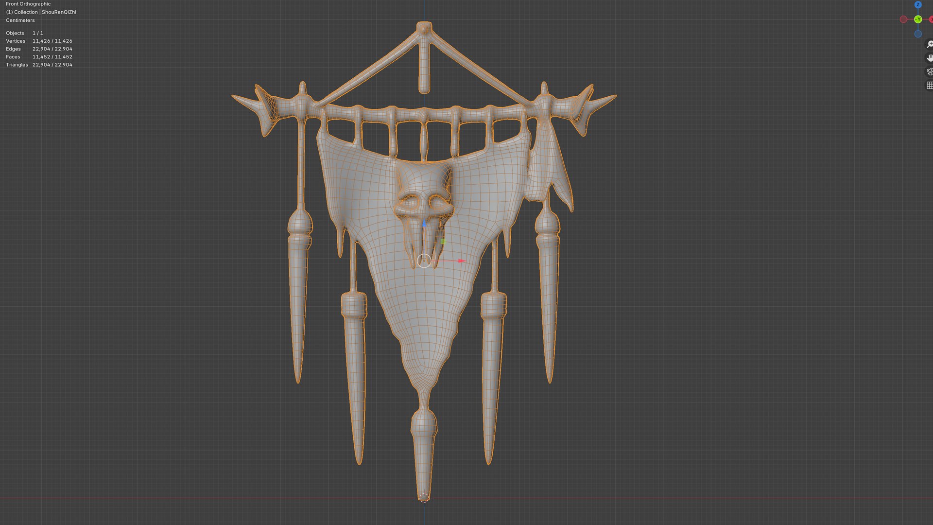 3D Model Orc Totem Banner - TurboSquid 2283301