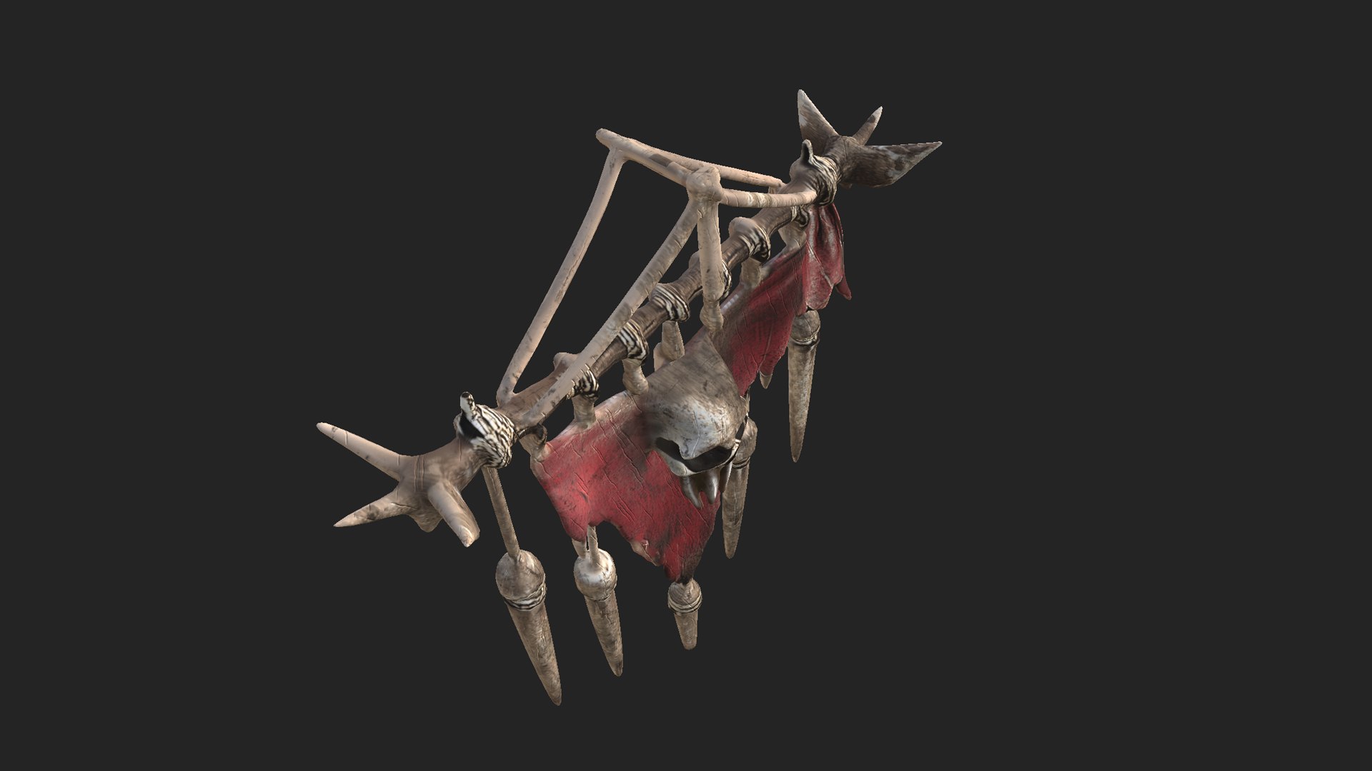 3D Model Orc Totem Banner - TurboSquid 2283301