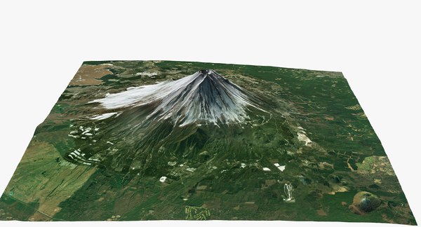 3D mount fuji real color - TurboSquid 1282754
