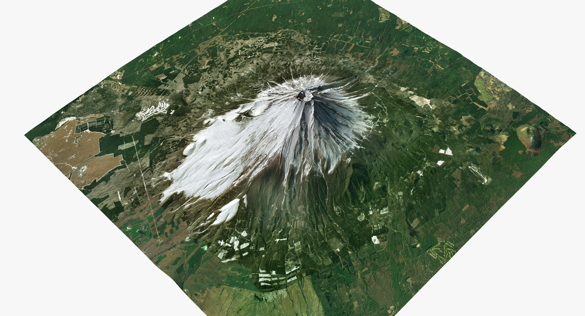 3D mount fuji real color - TurboSquid 1282754