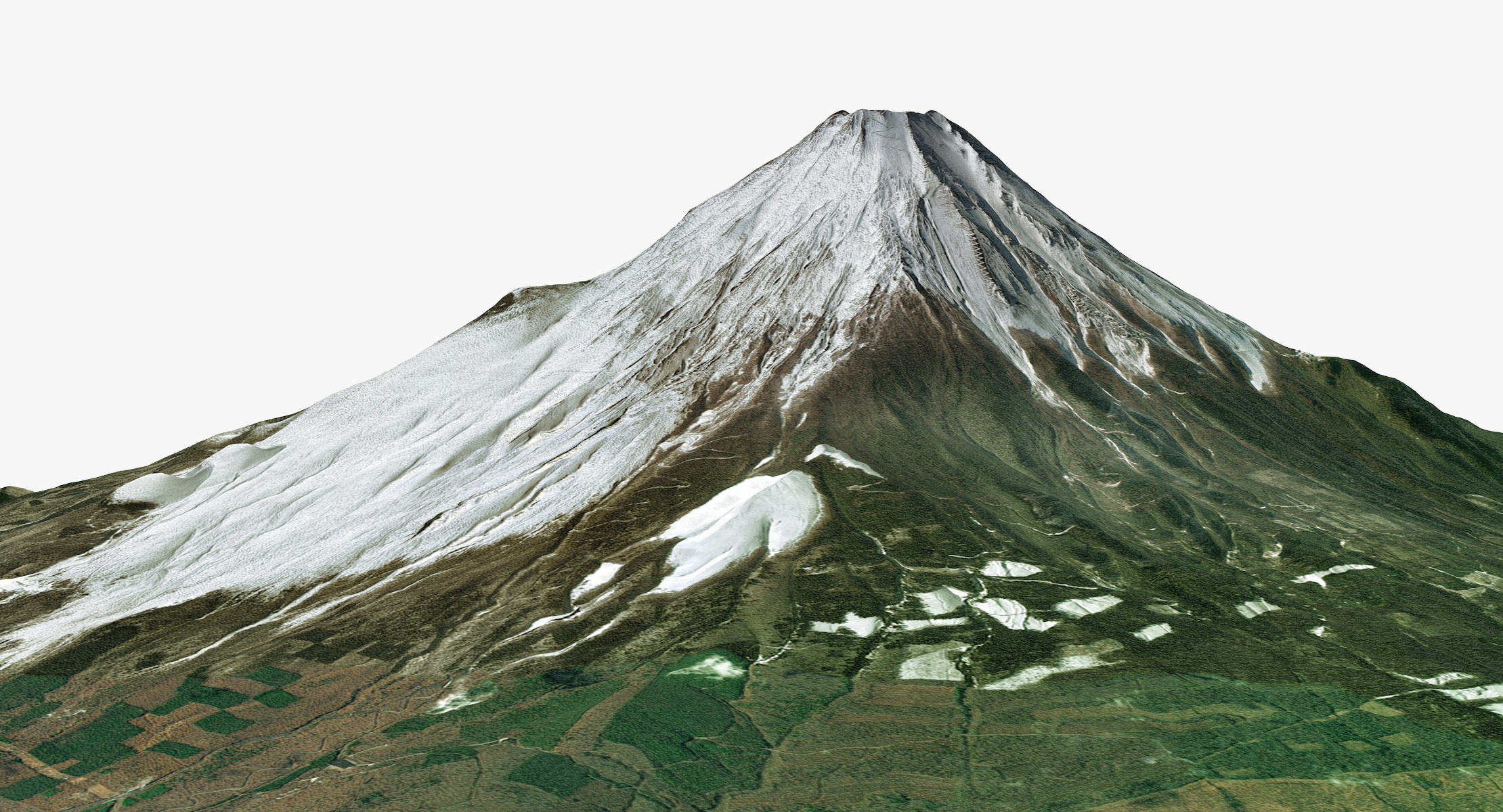 3D mount fuji real color - TurboSquid 1282754