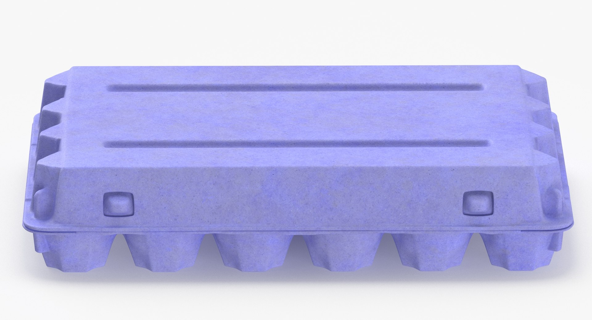 3D Paper Pulp Carton Of Eggs 24 Color Variations Blank And Generic ...