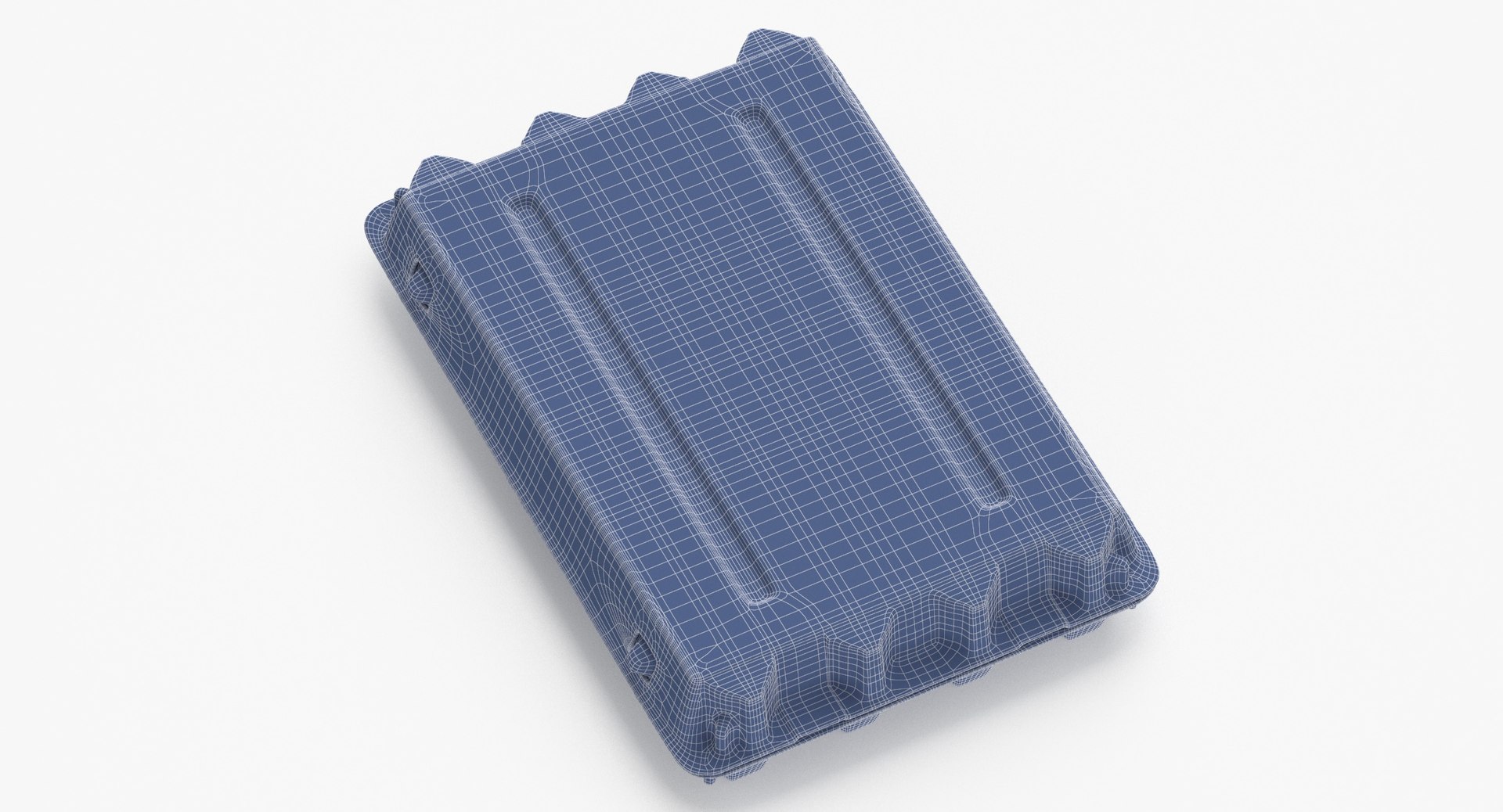 3D Paper Pulp Carton Of Eggs 24 Color Variations Blank And Generic ...