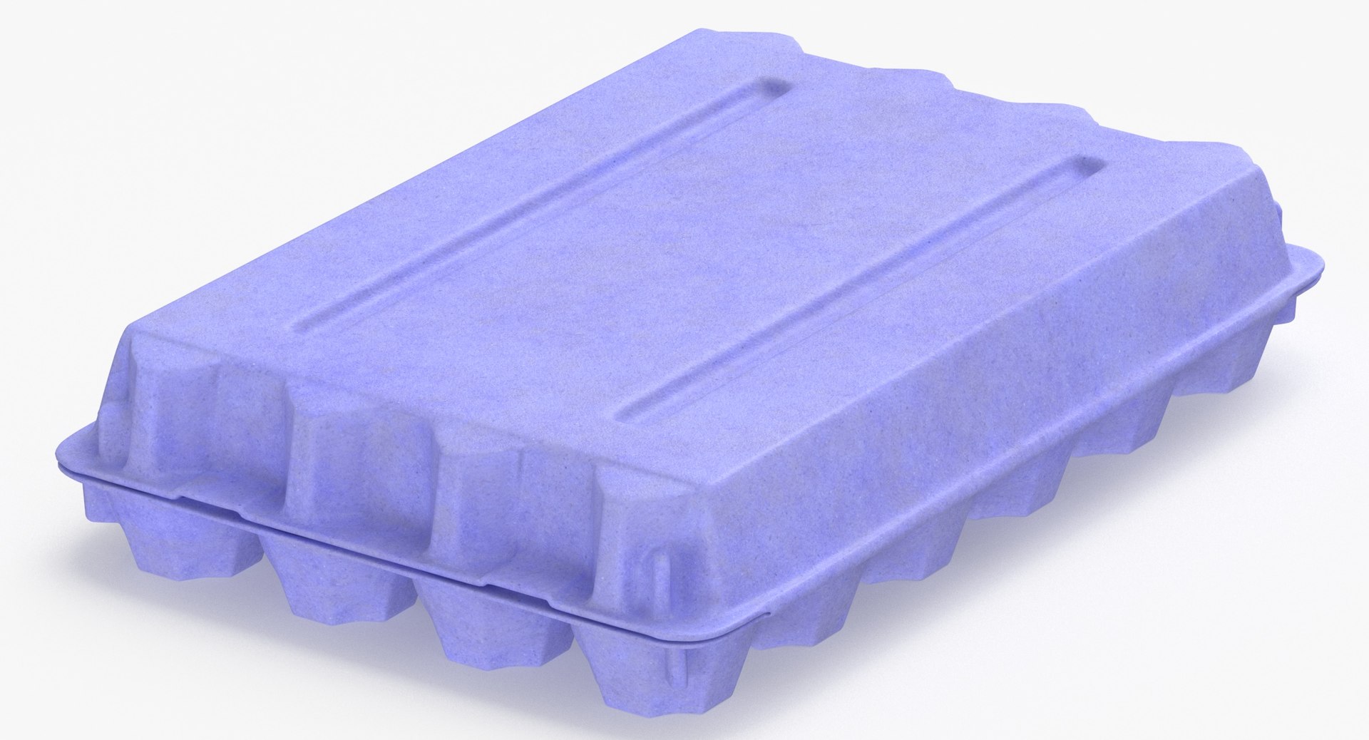 3D Paper Pulp Carton Of Eggs 24 Color Variations Blank And Generic ...