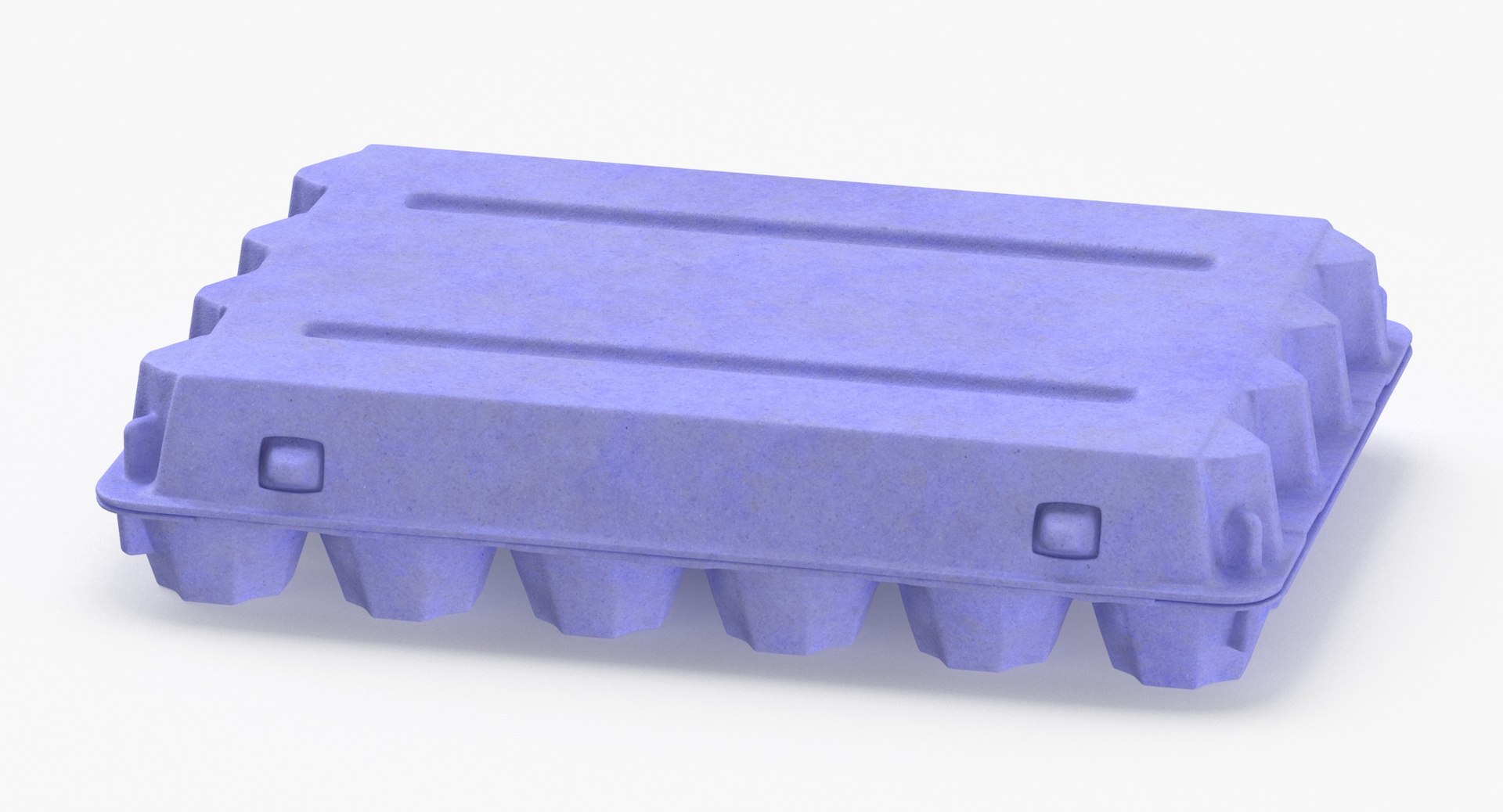 3D Paper Pulp Carton Of Eggs 24 Color Variations Blank And Generic ...