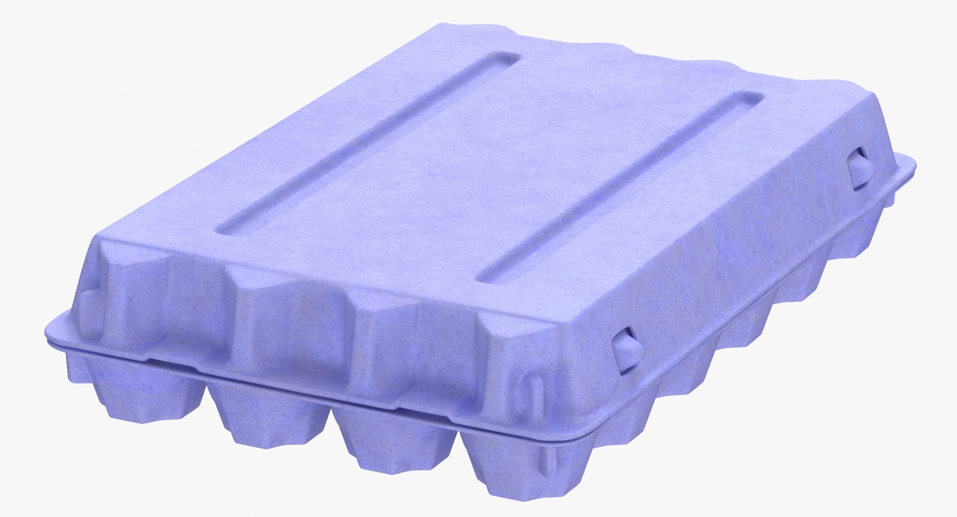 3D Paper Pulp Carton Of Eggs 24 Color Variations Blank And Generic ...