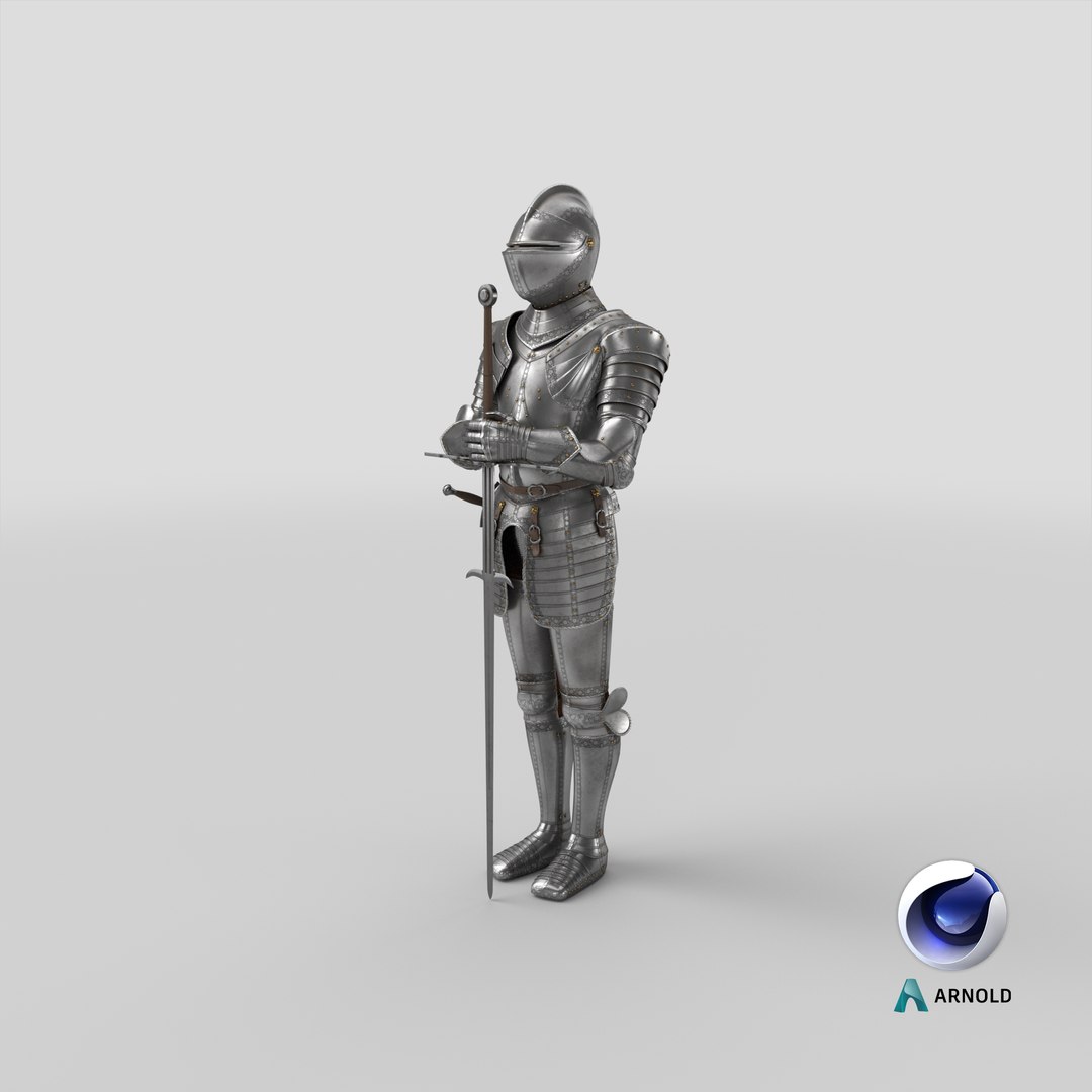 Medieval knight plate armor 3D model - TurboSquid 1521097