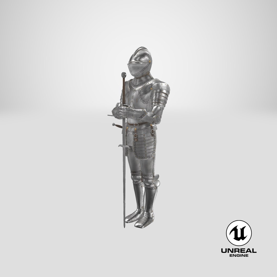 Medieval knight plate armor 3D model - TurboSquid 1521097