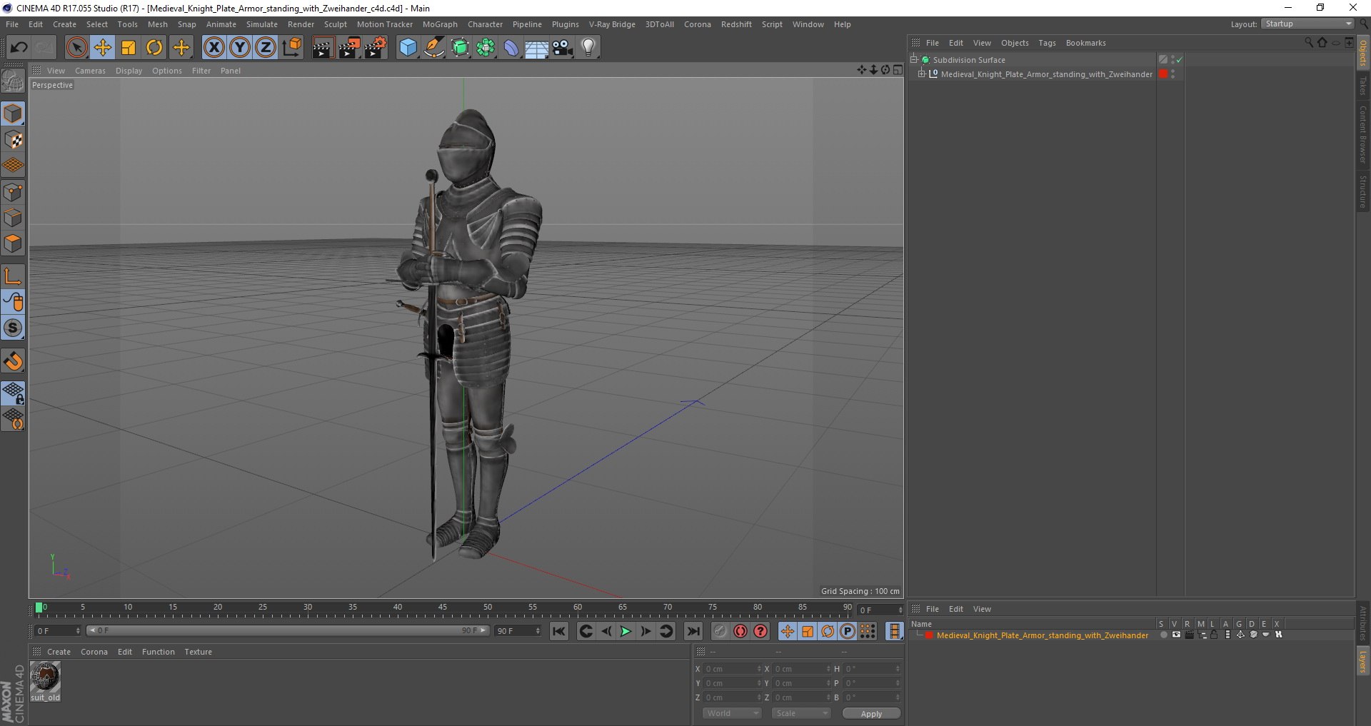 Medieval knight plate armor 3D model - TurboSquid 1521097
