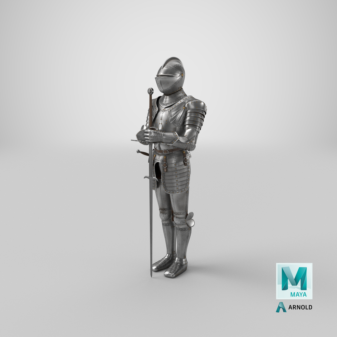 Medieval knight plate armor 3D model - TurboSquid 1521097