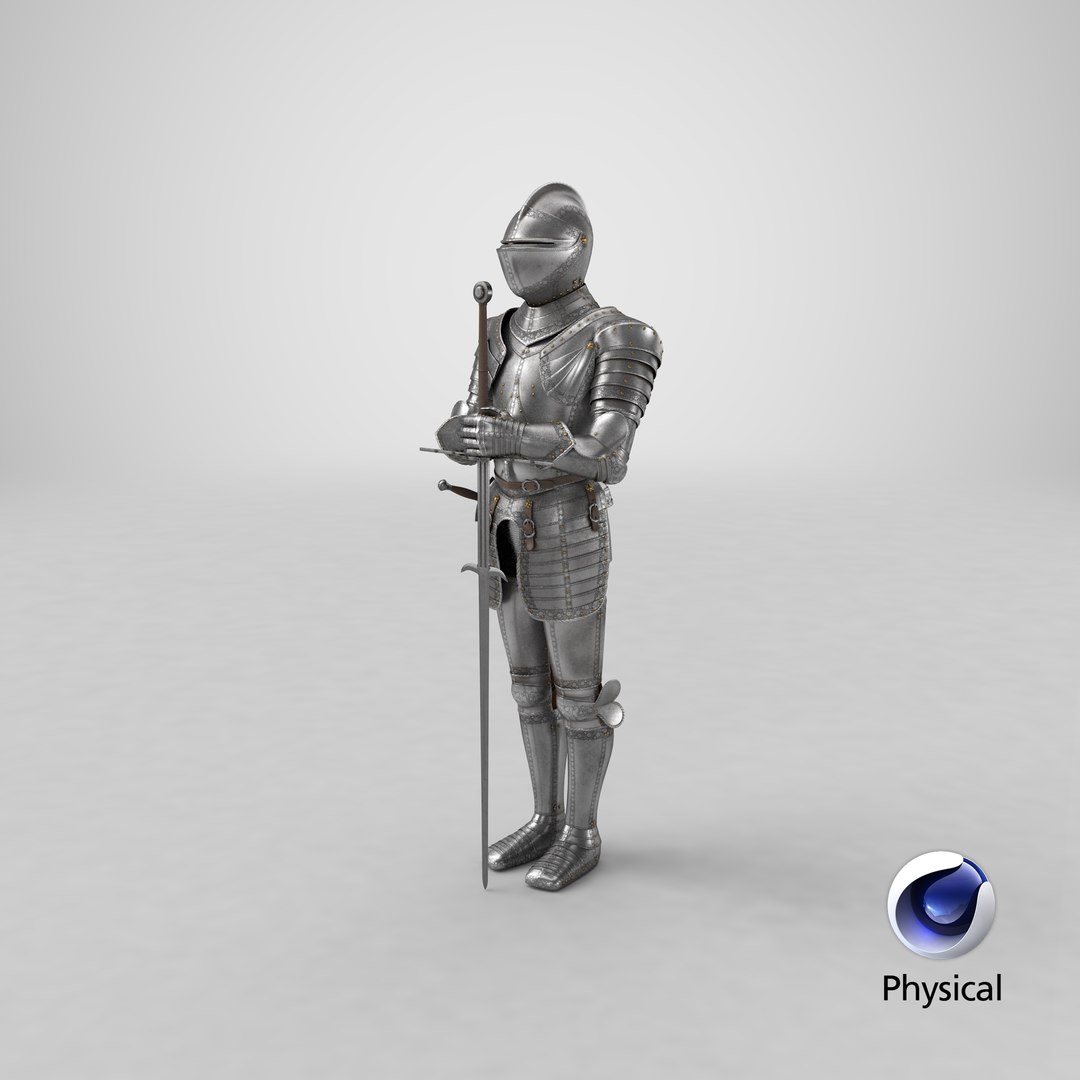 Medieval knight plate armor 3D model - TurboSquid 1521097