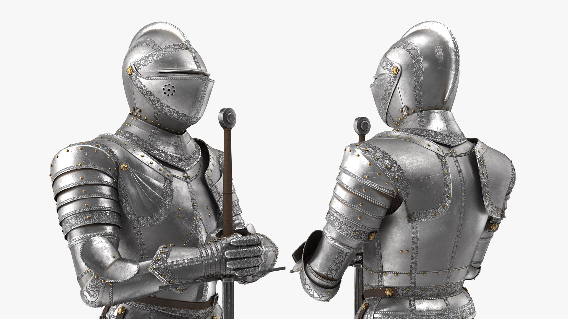 Medieval Knight Plate Armor 3D Model - TurboSquid 1521097
