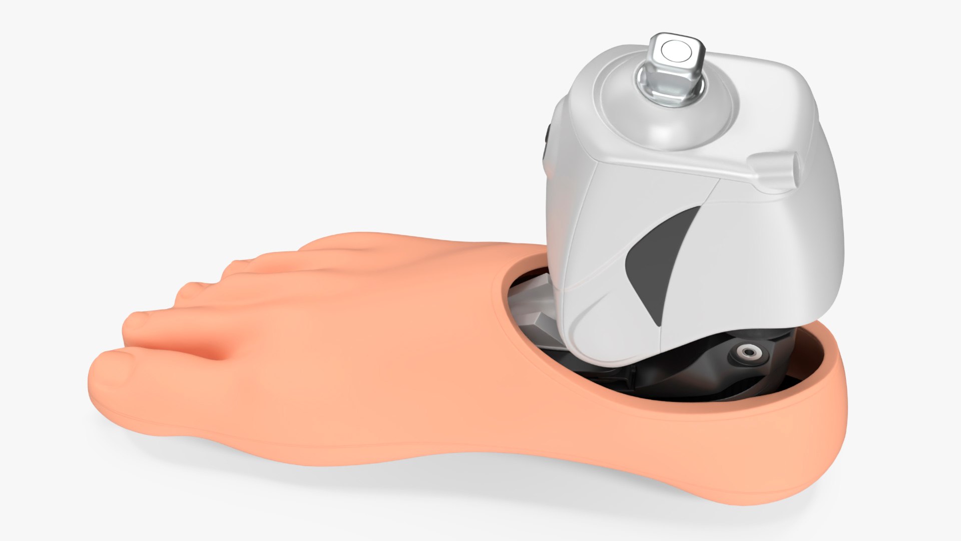 3D Bionic Prosthesis With Rubber Foot - TurboSquid 2228048