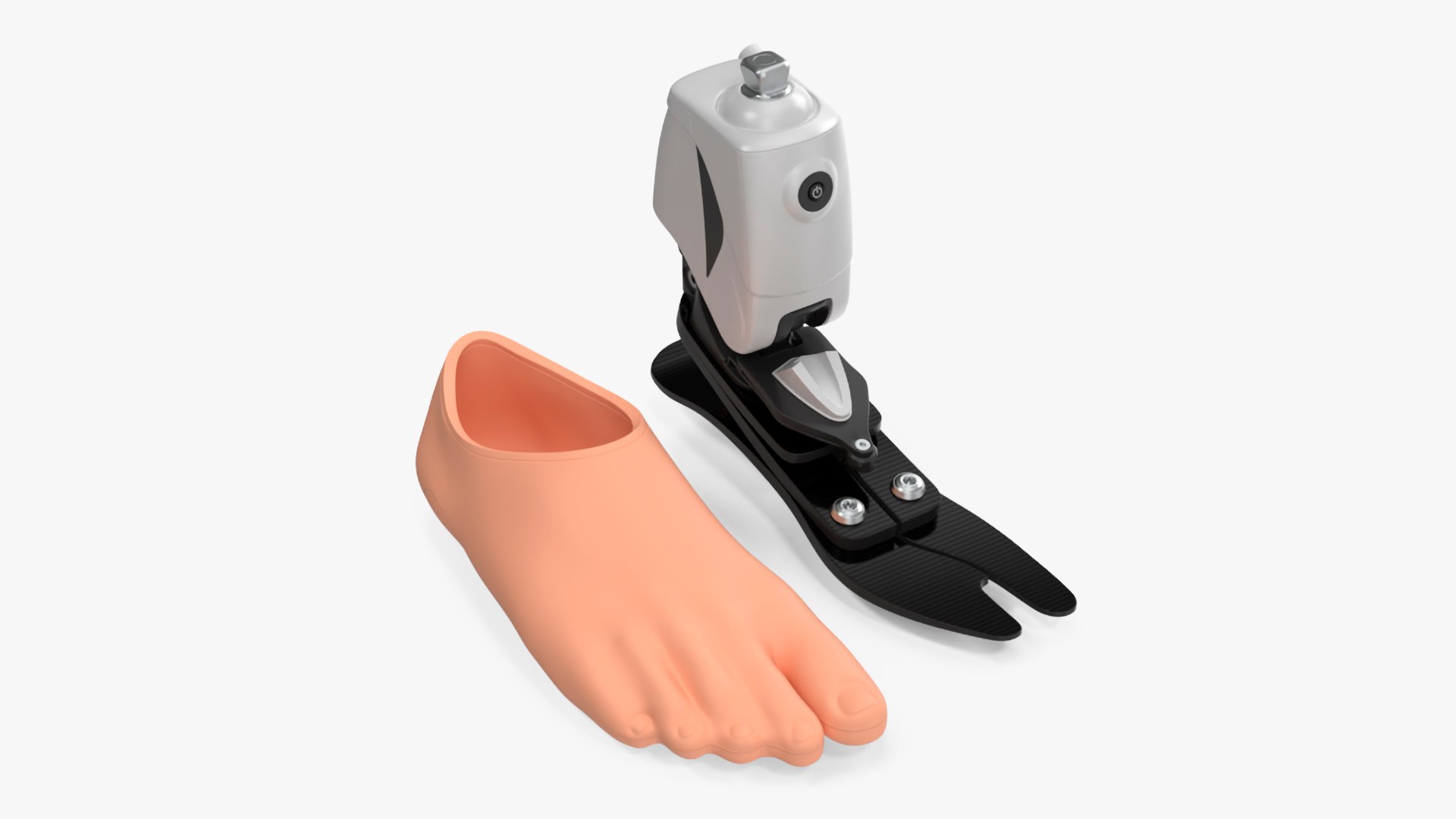 3D Bionic Prosthesis With Rubber Foot - TurboSquid 2228048
