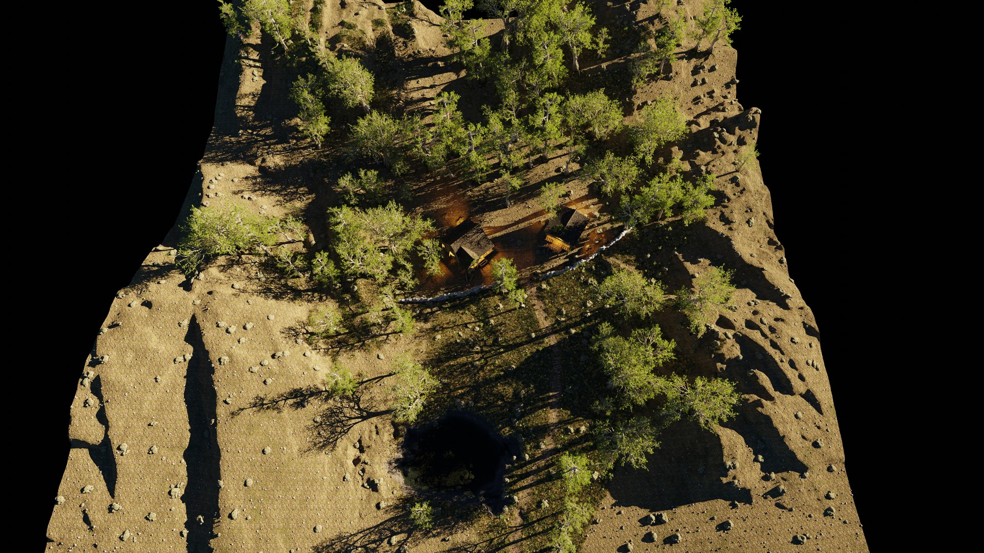 Cabins Scene 3D model - TurboSquid 2061693