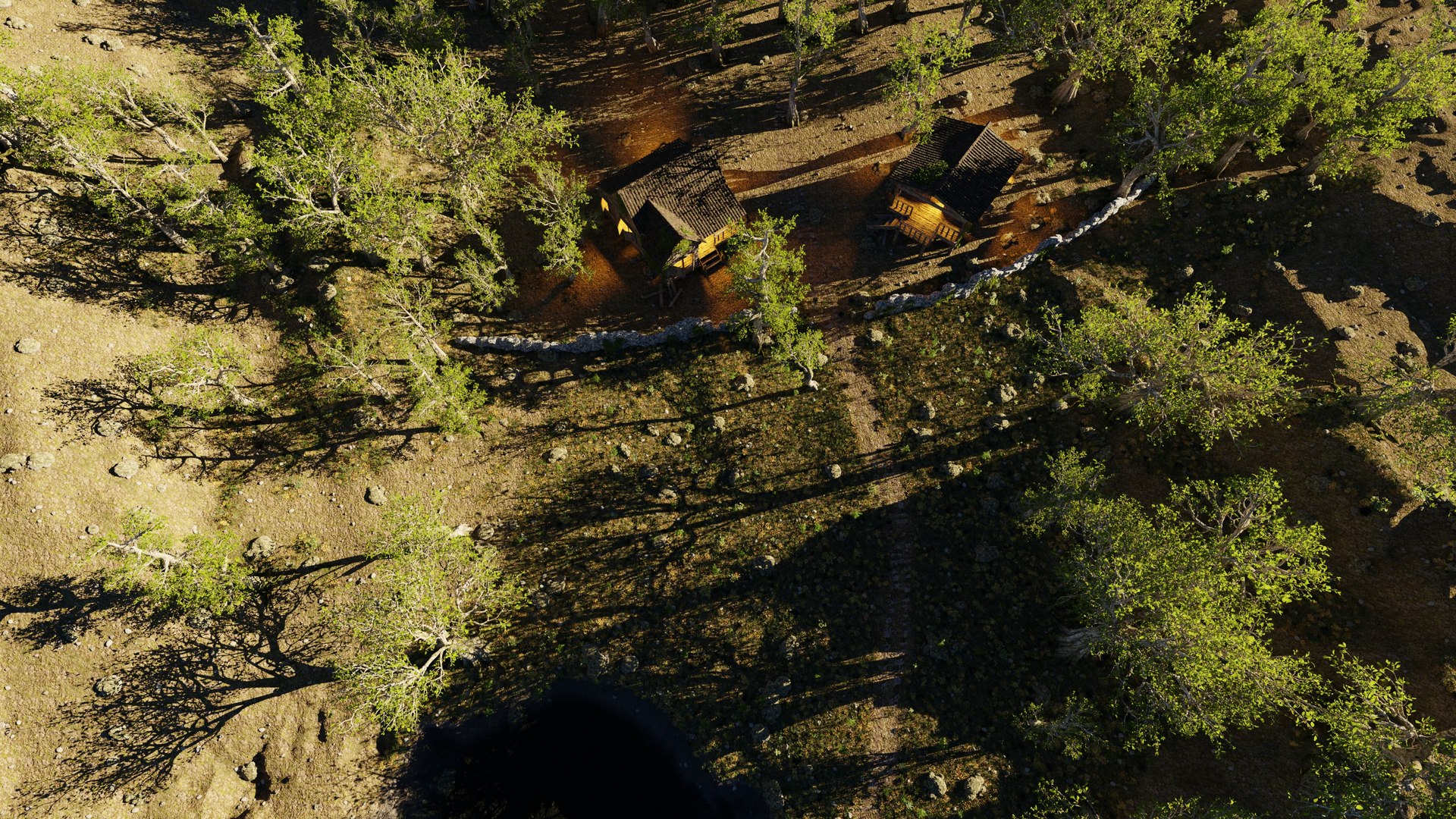 Cabins Scene 3D model - TurboSquid 2061693