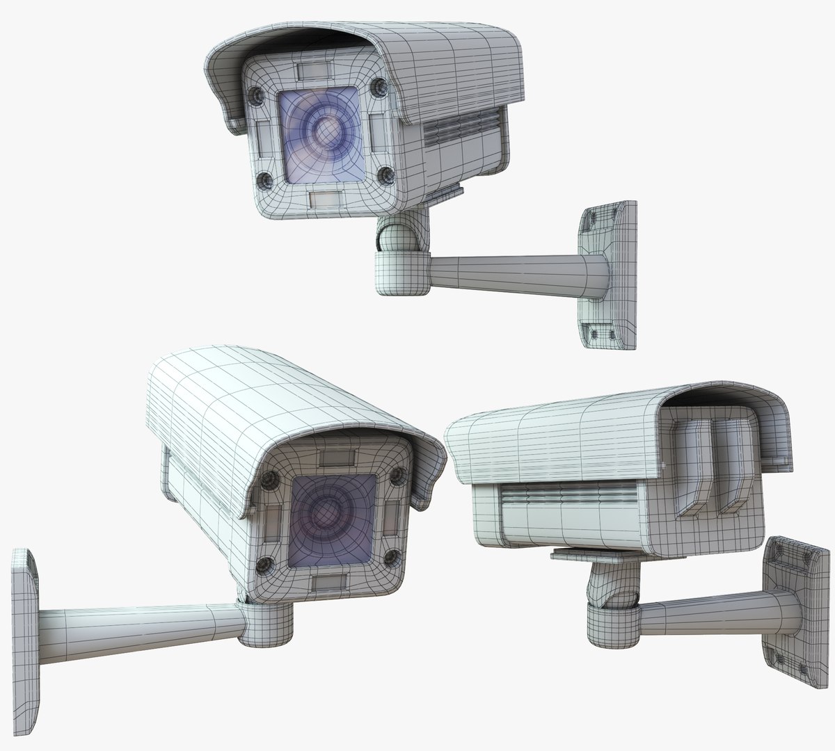 3D Cctv Security Camera Tv Model - TurboSquid 1450219
