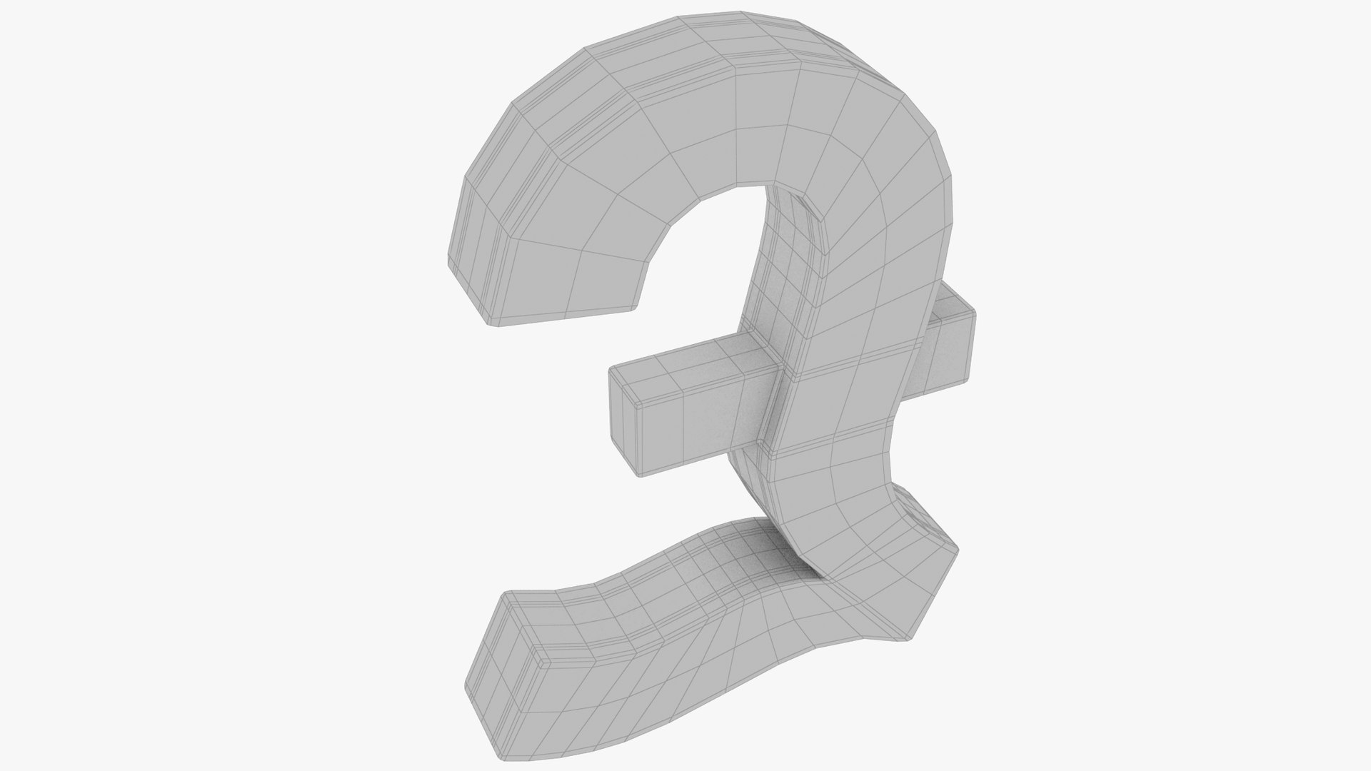 3D Pound Symbol - TurboSquid 1638720