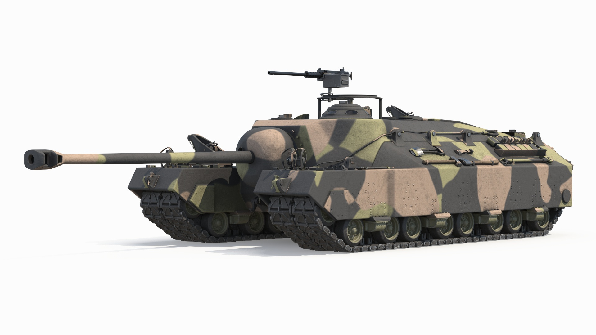3D Super Heavy Assault Tank Camouflage Used - TurboSquid 2471966