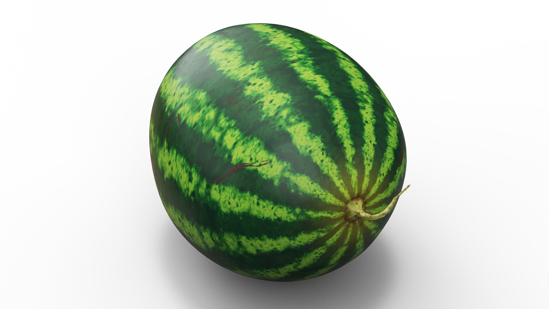 Round Stripped Watermelon 3D model - TurboSquid 2092661