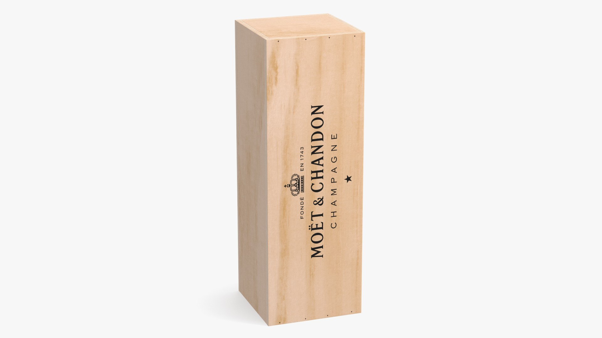 Wooden Champagne Box Moet And Chandon Brut Imperial 3D - TurboSquid 2277718